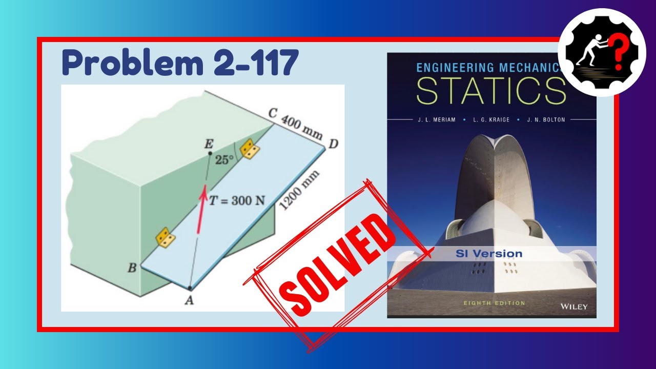Problem 2.117 | Engineering Mechanics Statics | ENG-MCH ANSWERS - YouTube