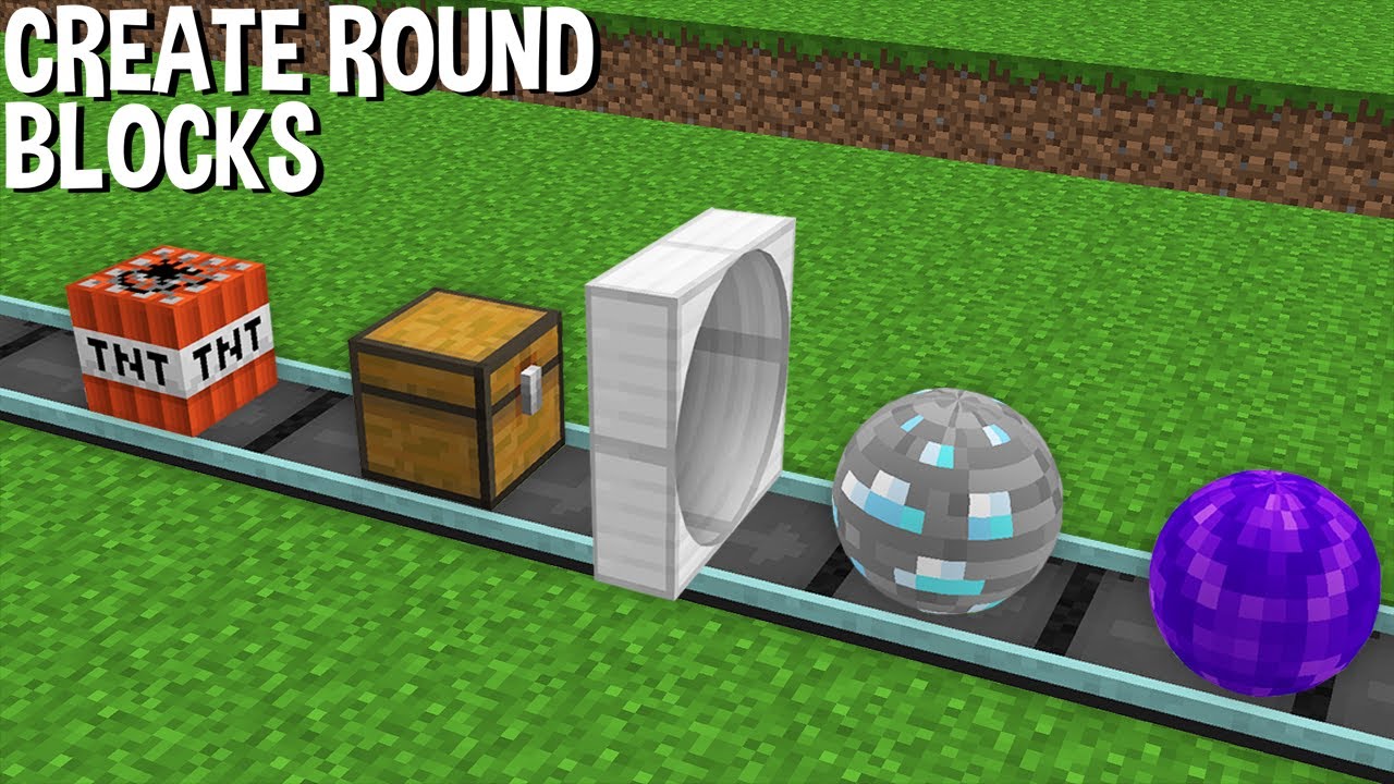 Secret METHOD to create ROUND BLOCKS in Minecraft ! - YouTube