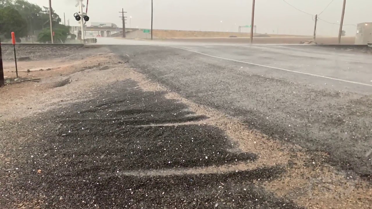 05-20-2020 Lubbock, TX - Hail and Lightning Slow Motion - YouTube