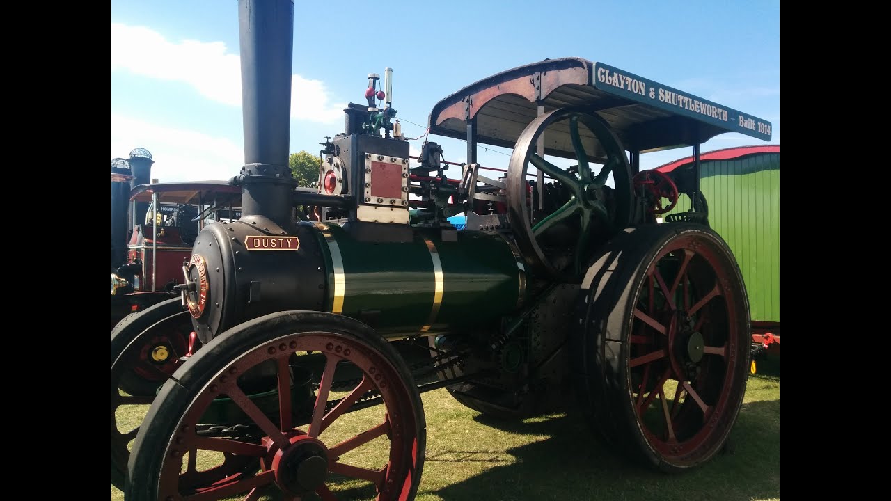 Clayton & Shuttleworth Steam Engine - built 1914 Dusty KE 4173 - YouTube