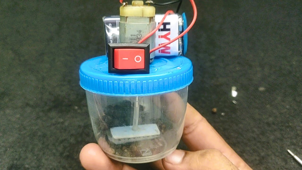 How To Make a Mixer inventions Using A DC Motor - YouTube