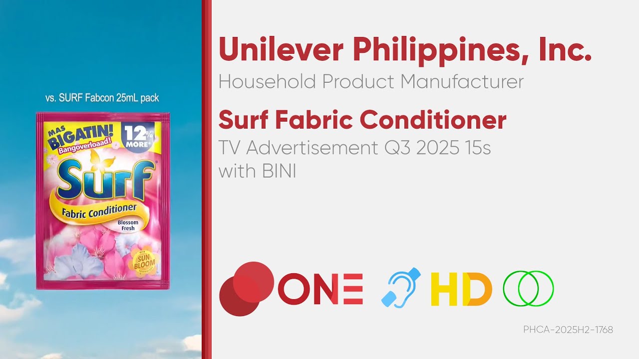 Surf Fabric Conditioner TV Ad Q3 2025 15s with BINI (Philippines) [CC ...