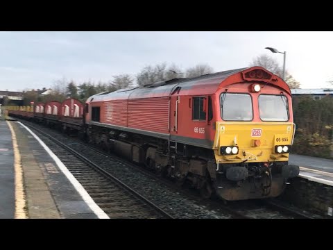 Class 66655 passing through Lawrence Hill Station on - YouTube
