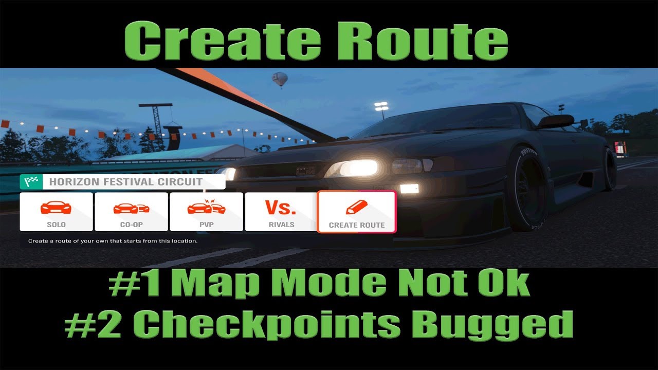Forza Horizon 4 "Create Route" Explained (Bugged Checkpoints/World Map ...