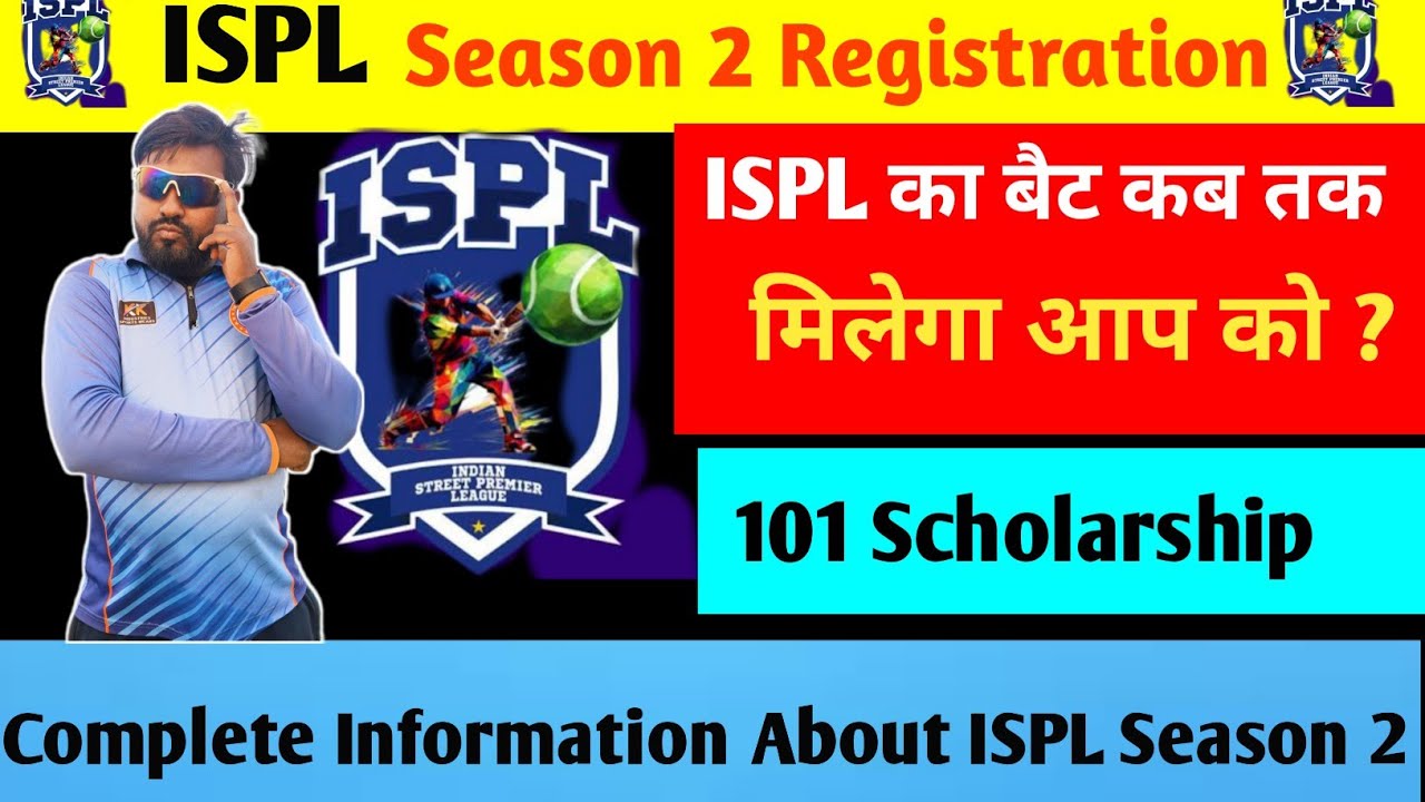 ISPL T10 league Season 2 Registration Last date ll Full information ...