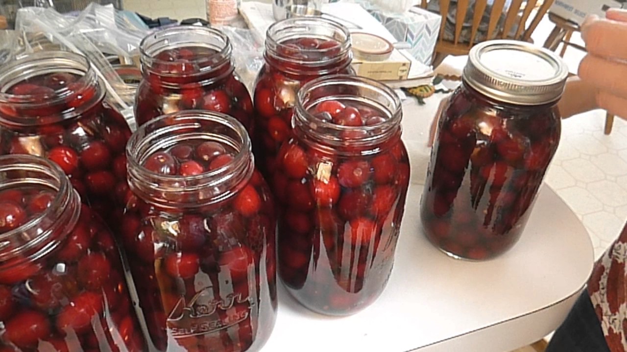 How to can cherries at home. - YouTube