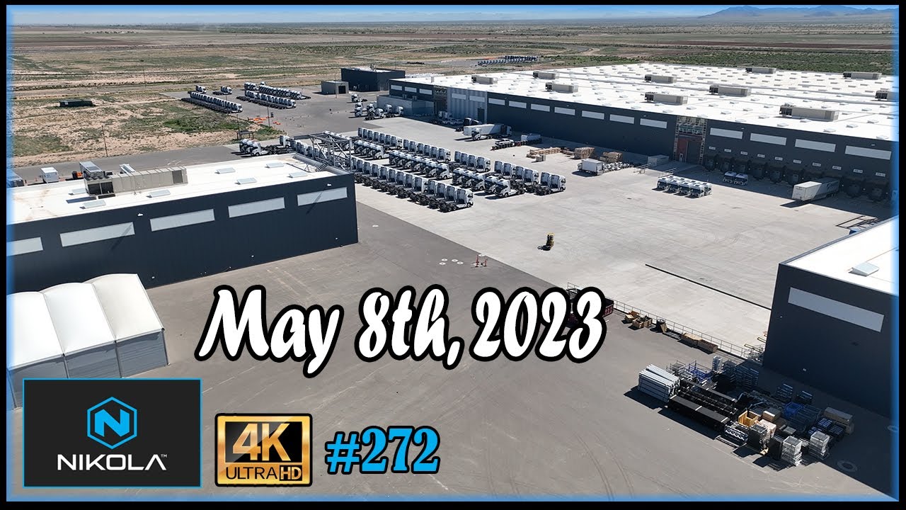 Nikola Semi Factory Construction Site May 8th, 2023 | Drone Footage of ...
