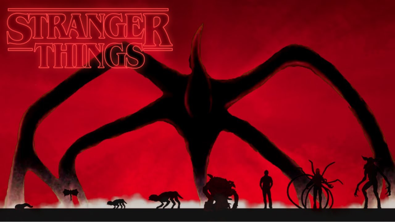Stranger Things, Comparación de tamaño de criaturas de monstruos, Vegna ...