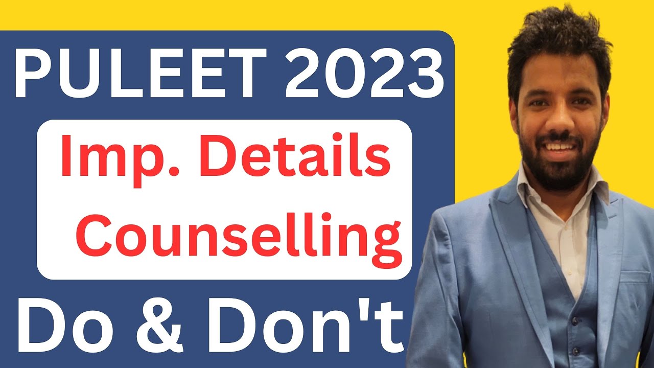 PULEET 2023 COMPLETE COUNSELLING INFORMATION BTECH LATERAL ENTRY ...