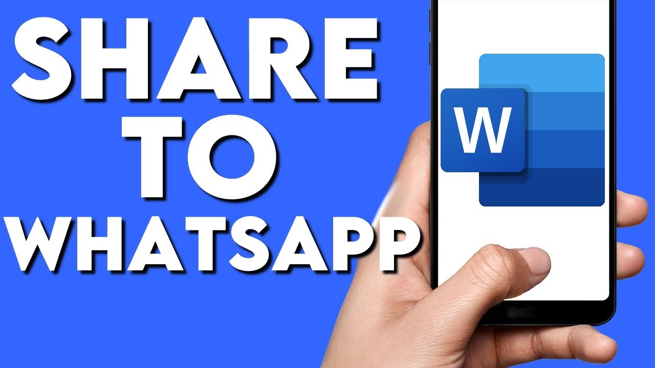How To Share Word Document To Whatsapp Directly - Microsoft Word Phone ...