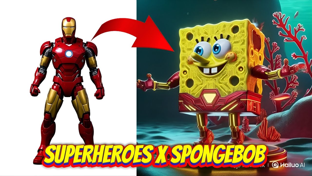 SUPERHEROES BUT SPONGEBOB EVOLUTION #superhero #spongebob #avengers ## ...