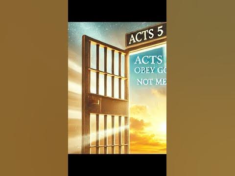 Acts 5 - Obey God, Not Men - YouTube