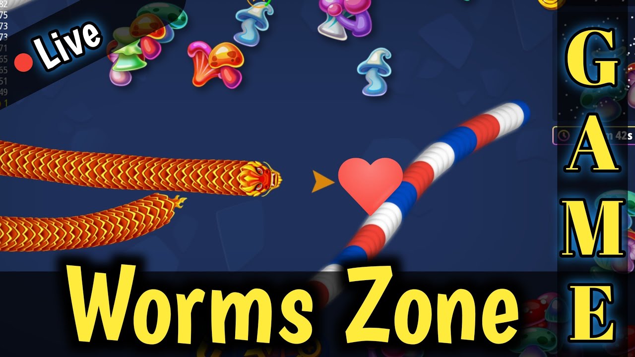 Worms Zone io 🐛 | worms Zone Live Streaming - YouTube