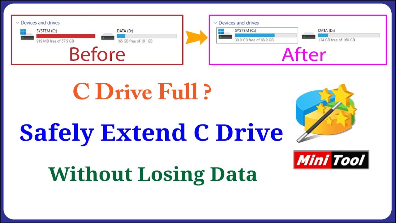 Simple Steps to Expand Your C Drive Without Losing Data - YouTube