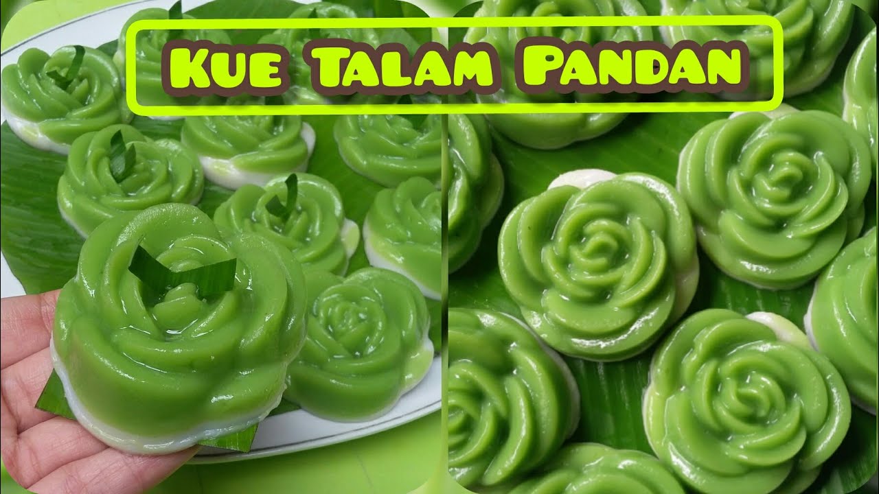 Jajan Tradisional|| Kue Talam Pandan Tepung Beras|| - YouTube