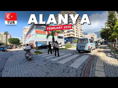 Alanya Mahmutlar Walking Tour | Antalya Turkiye | February 2026 [4K HD]