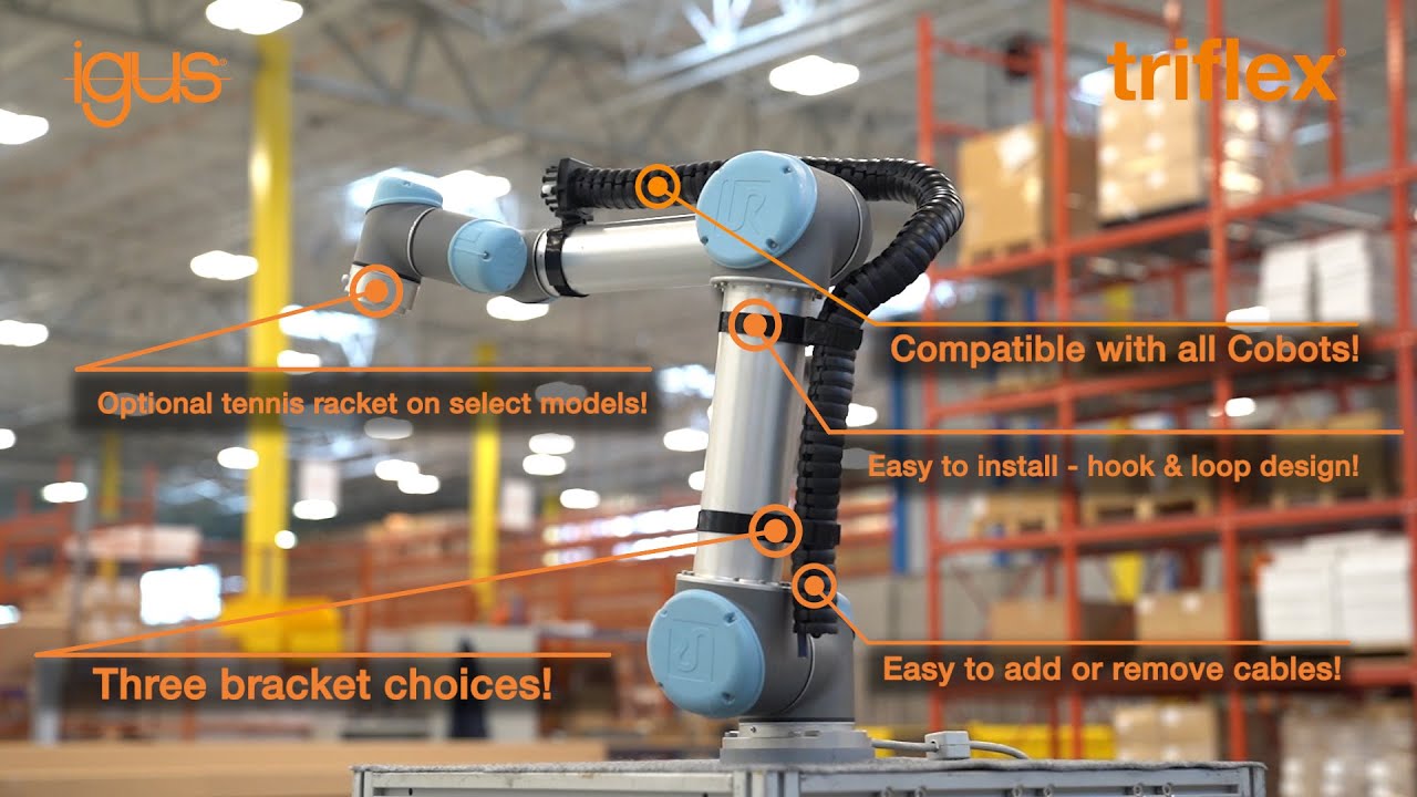 Cobot Cable Management with triflex® Cable Carriers - YouTube