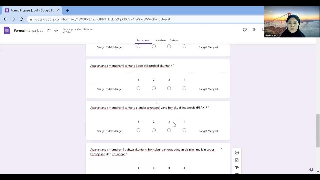 Tutorial membuat GForm untuk kuesioner - YouTube