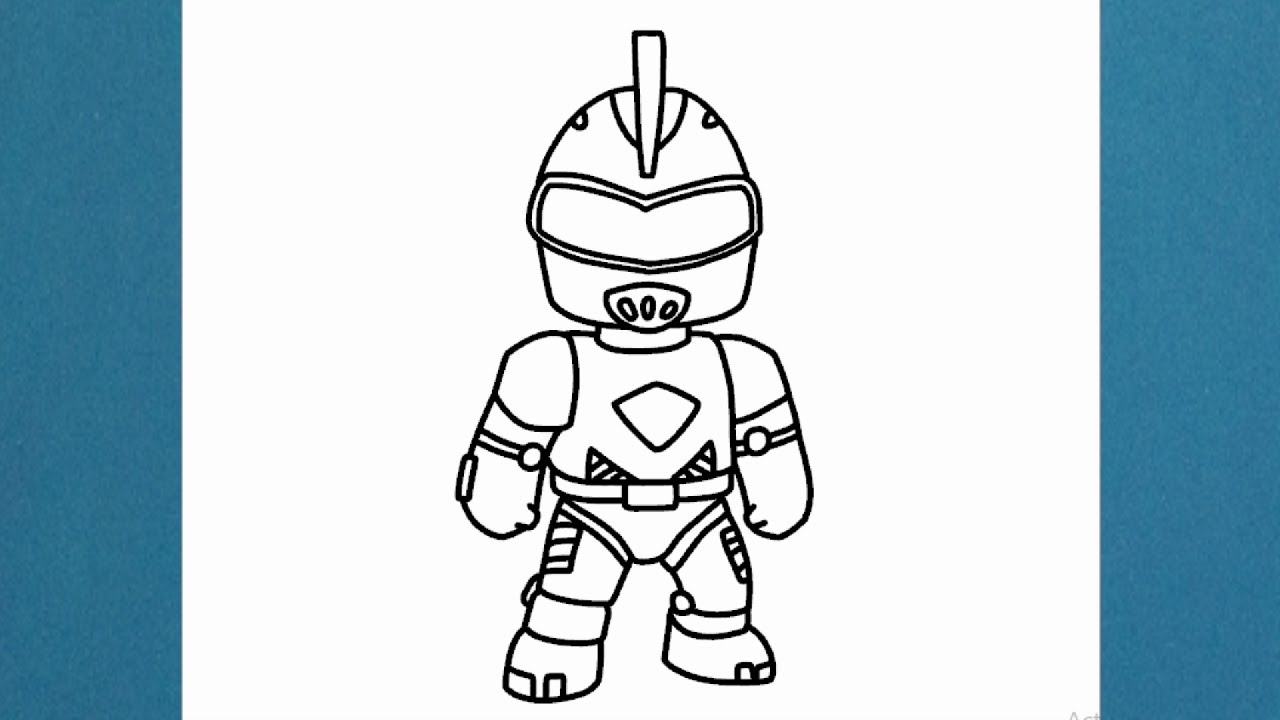 How to draw Retro Robo from Stumble Guys - YouTube