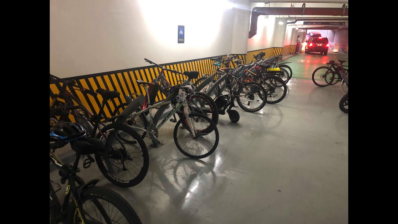 Conrad Manila Basement Bike Parking - YouTube