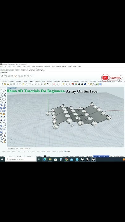 Unleash Your Creativity with Rhino 3D: Array Tools Tutorial.#rhino3d # ...