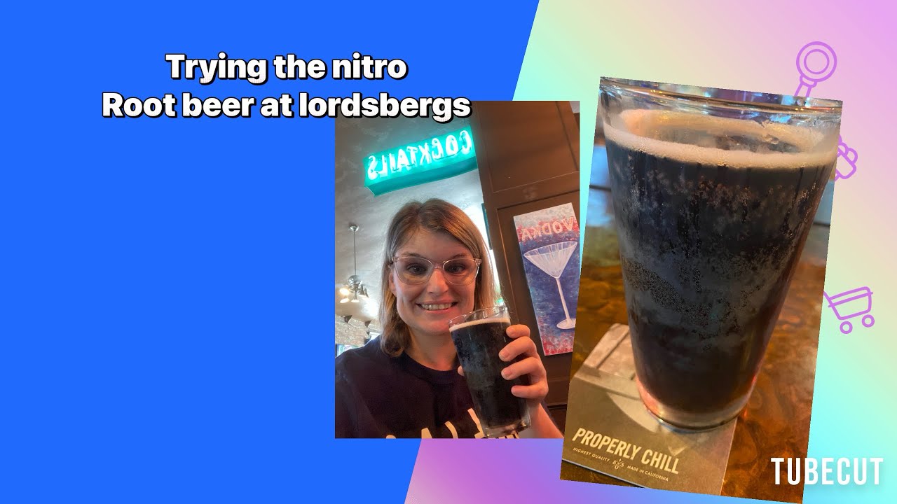Trying the nitro root beer at lordsbergs - YouTube