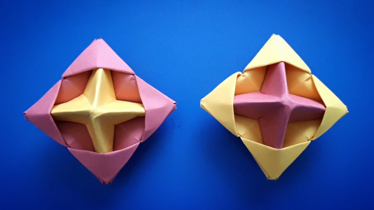 Making rotating colored paper. Handicrafts from paper - YouTube