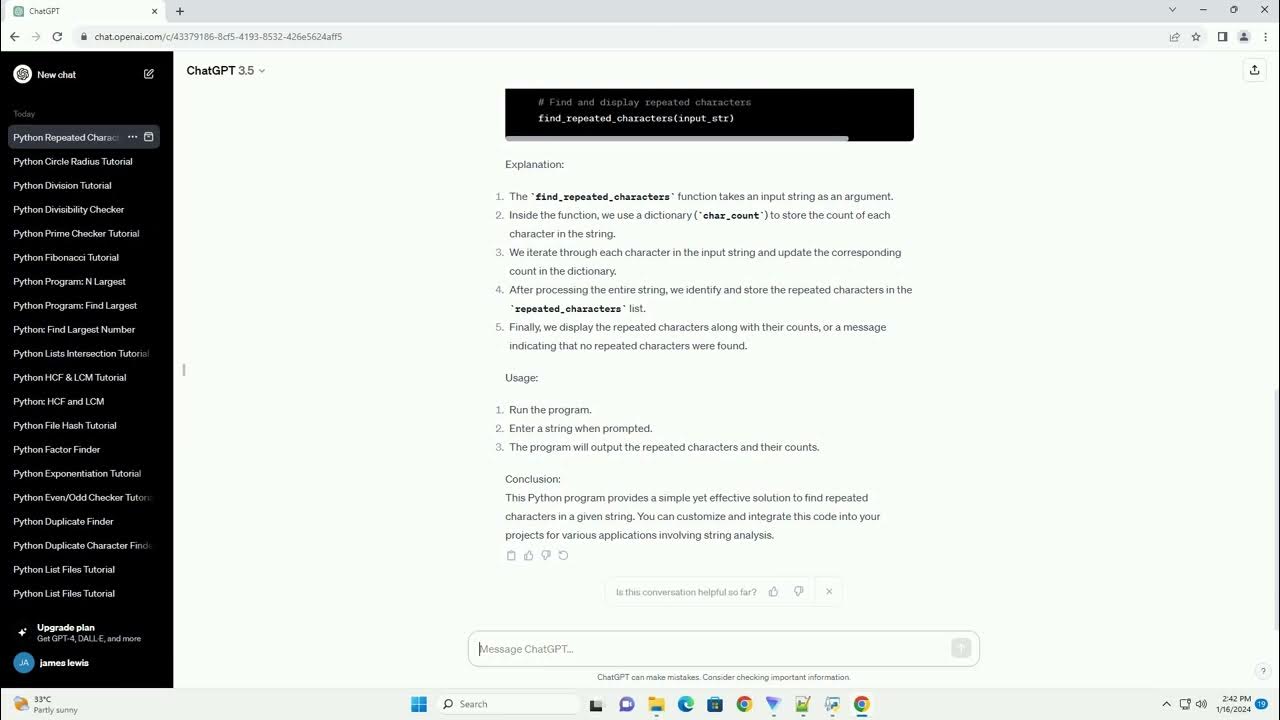 Python Program To Find Repeated Characters In A String Youtube 8656