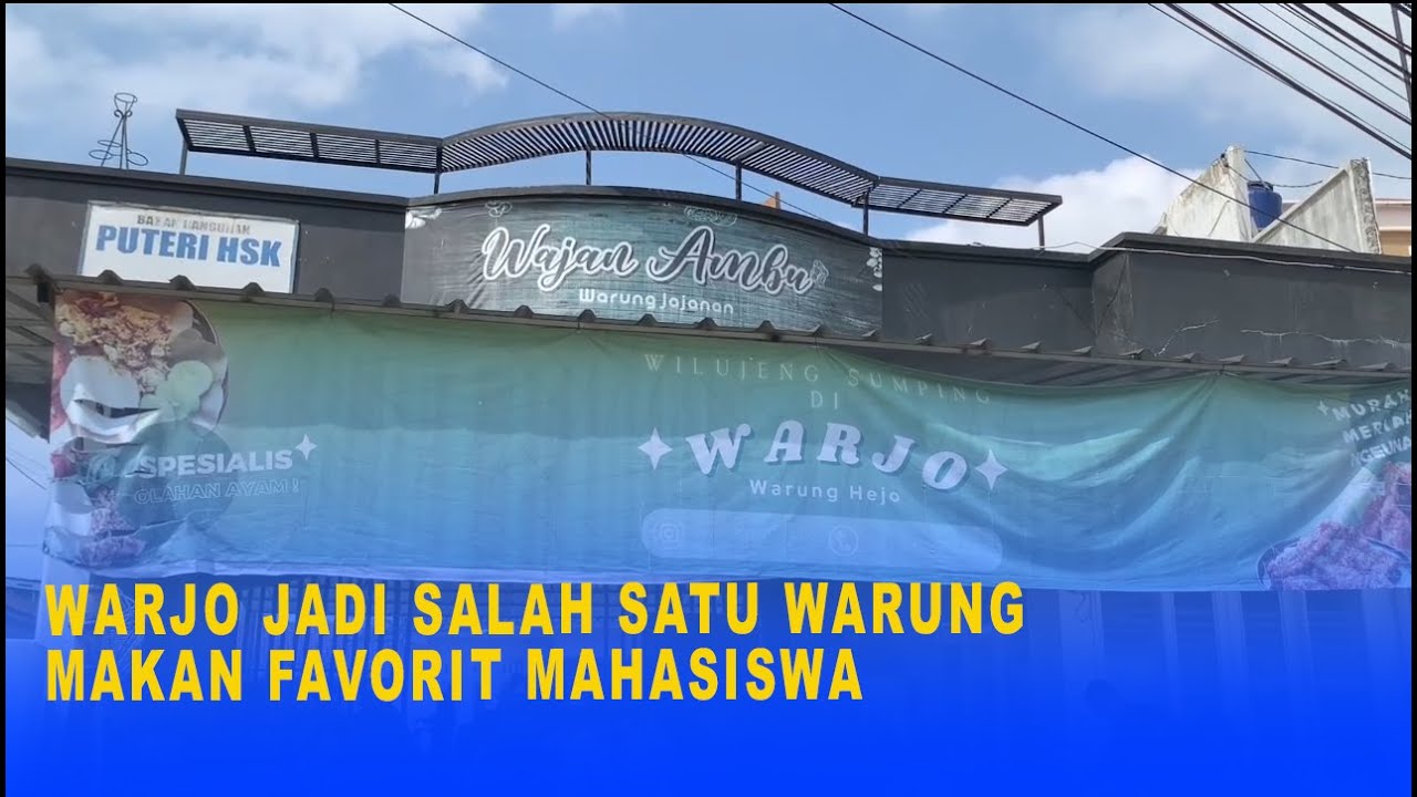 WARJO JADI SALAH SATU WARUNG MAKAN FAVORIT MAHASISWA - YouTube