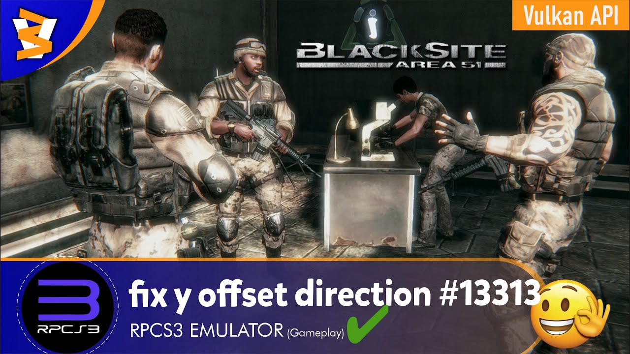 RPCS3 v0.0.26-14636 - BlackSite: Area 51 (Playable/Vulkan) - YouTube