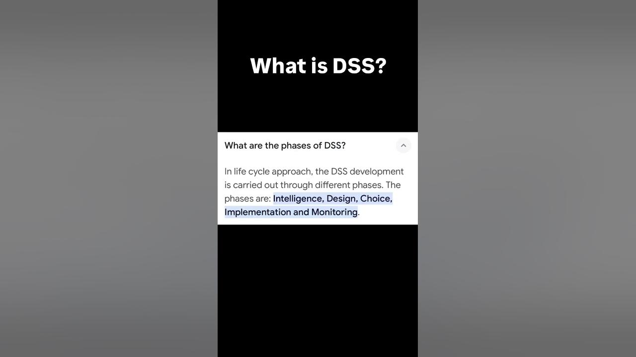 What is DSS? - YouTube