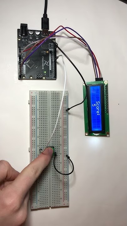 LCD push button counter - YouTube