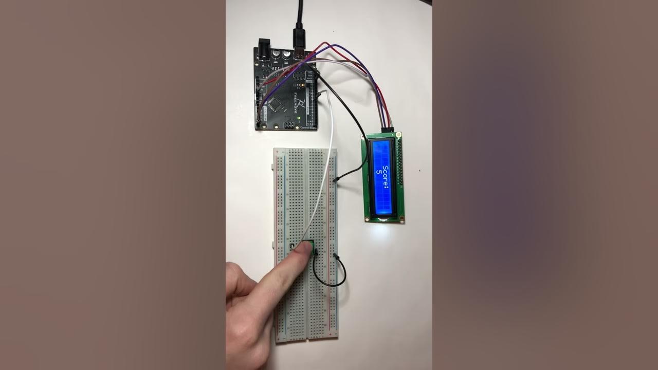 LCD push button counter - YouTube