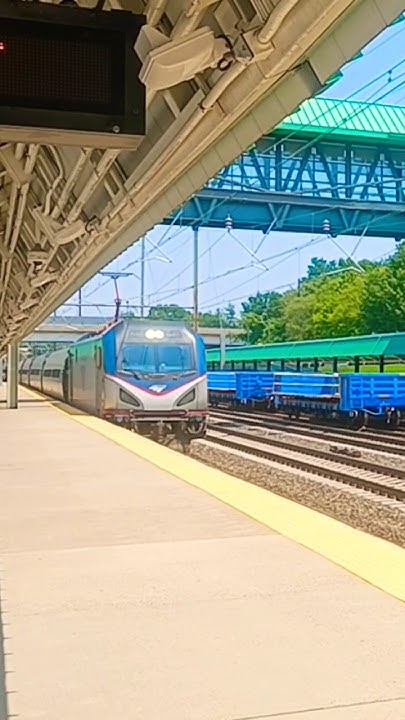 7/4 Amtrak southbound passenger train 103 at Halethorpe MD #shorts #short #viral #video # ...