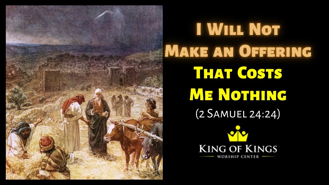 Peter Roselle: I Will Not Make an Offering that Costs Me Nothing (2 ...