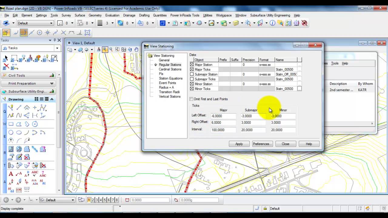 InRoads_Horizontal annotations and transpose of starting and ending ...