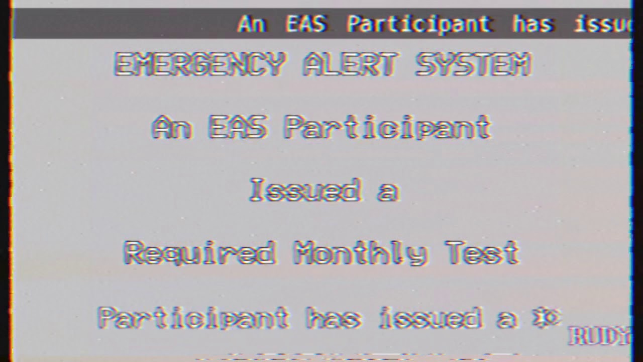 EAS Font Test w/ Hi8 film effect - YouTube