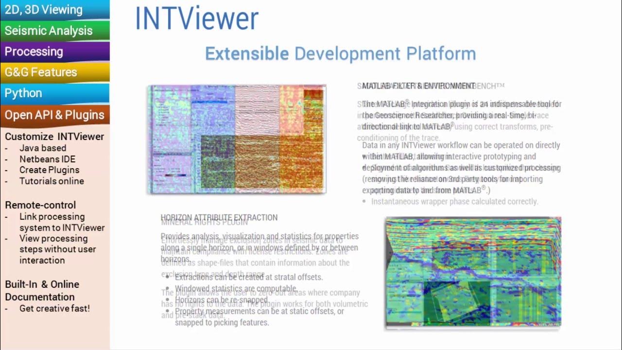 Extensible Seismic QC Platform - INTViewer - Python - Java - YouTube