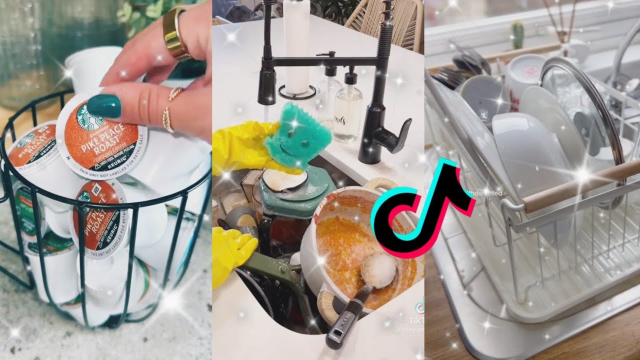 kitchen cleaning and organising tiktok compilation 🍒🍇🍓 - YouTube