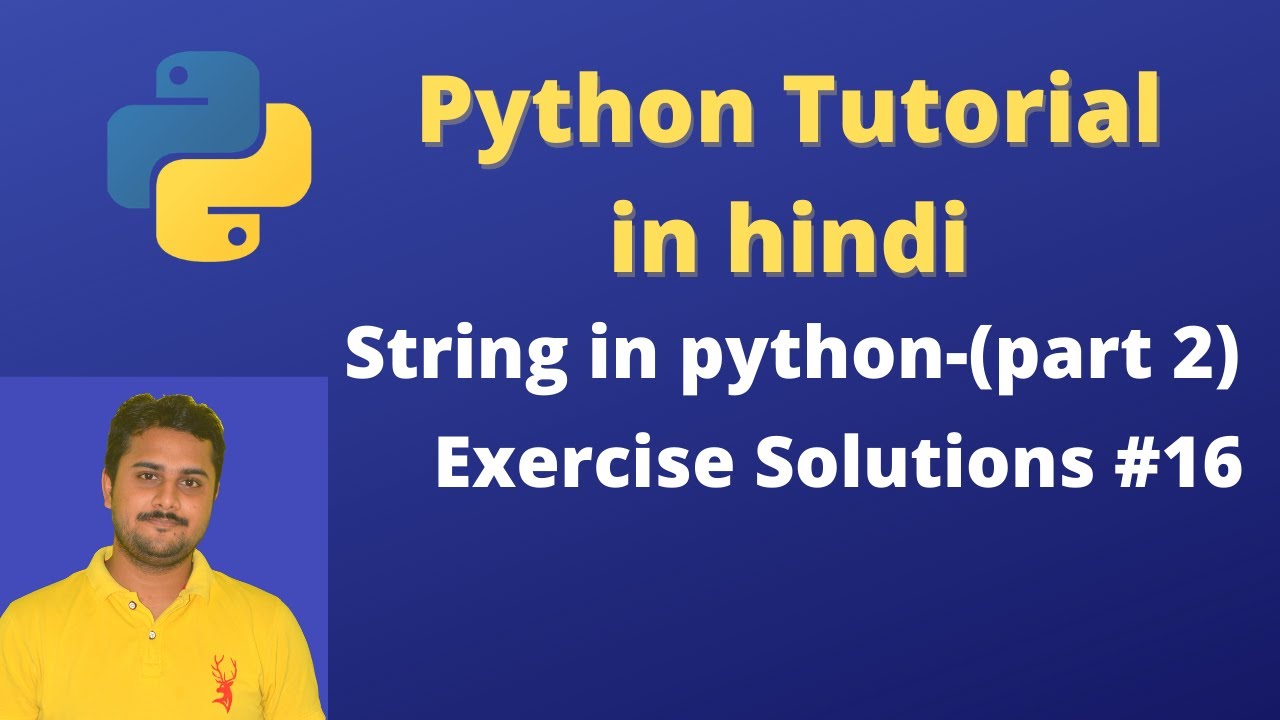 Exercise Solution Of String In Python part 2 Python Tutorial In Exercise Solution Of String In Python part 2 Python Tutorial In
