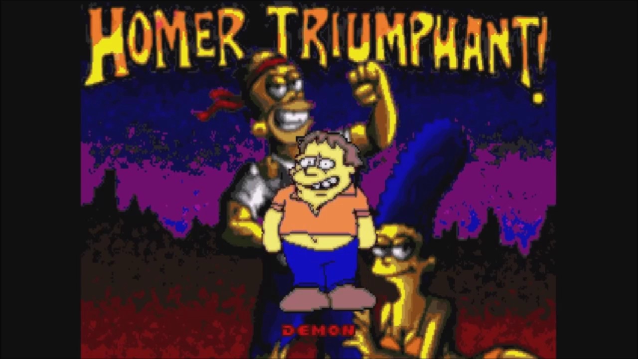 The Simpsons Doom Mod Review - YouTube