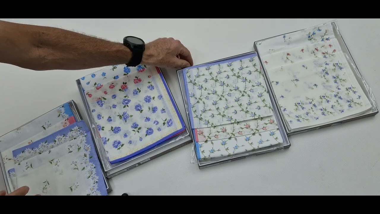 Fazzoletti naso donna disegno fiorellini Colombo Virginia - YouTube