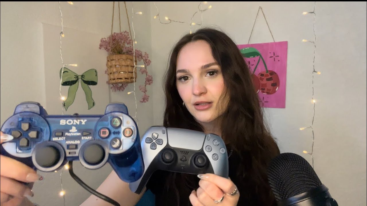 ASMR PlayStation Controllers sounds & cleaning 🧼🎮☺️ - YouTube