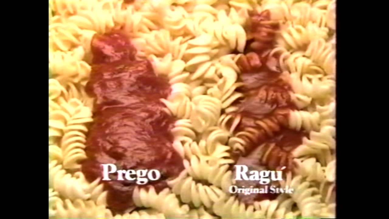 Prego Spaghetti Sauce commercial 1990 - YouTube