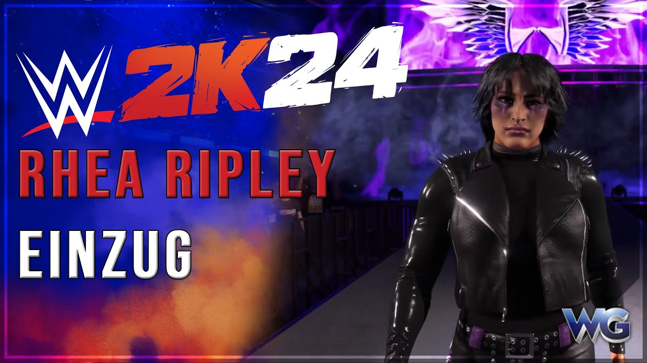 WWE 2K24 - Rhea Ripley (Crown Jewel 2023) Einzug - YouTube