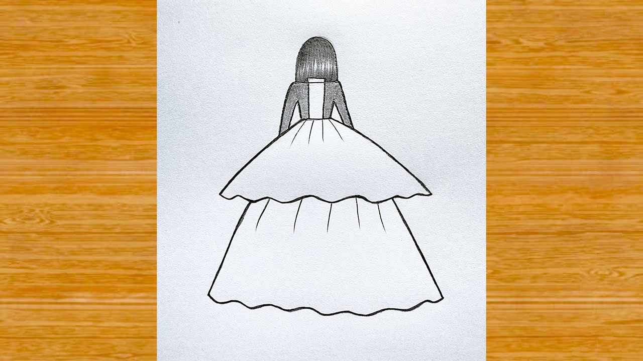 How to draw a girl backside drawing / Girl drawing / pencil drawing ...