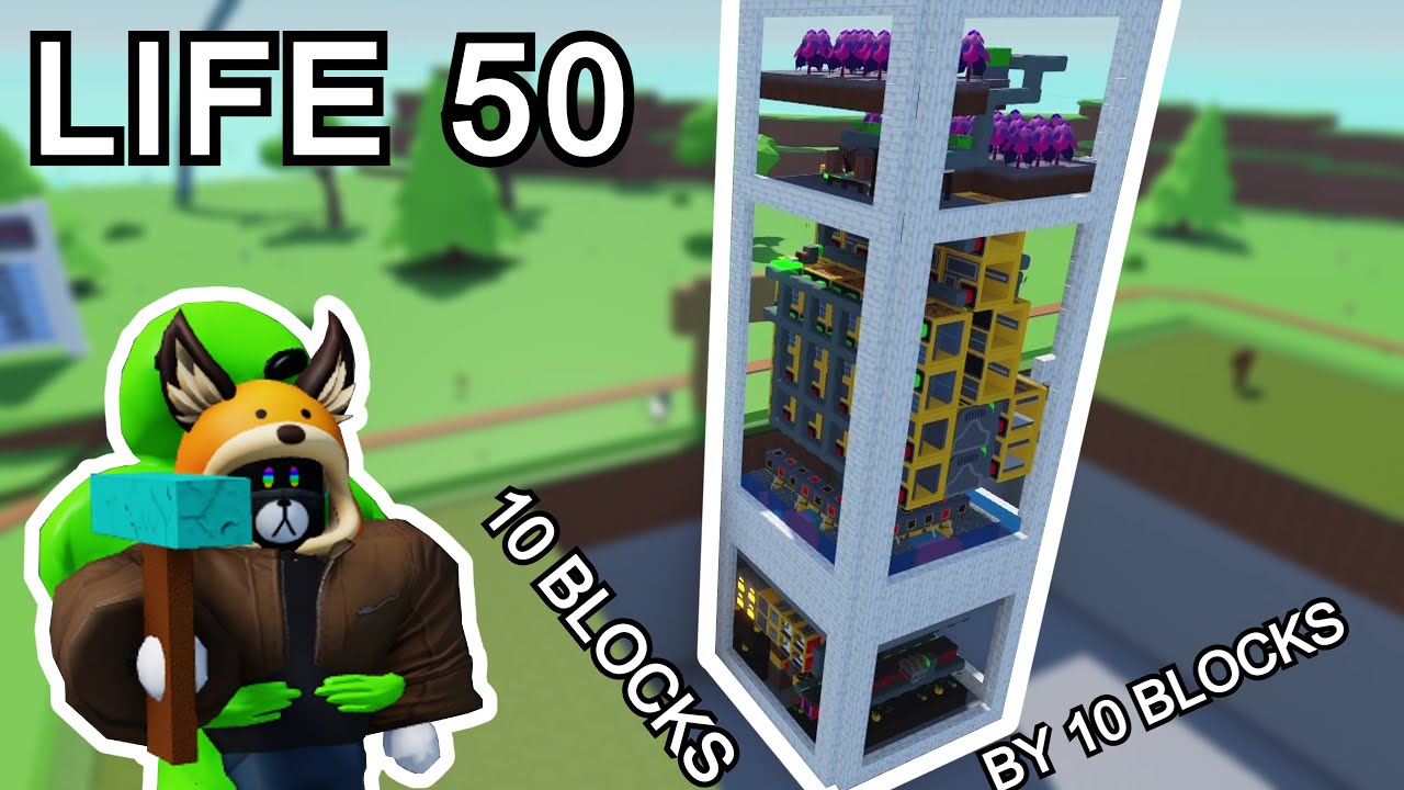 BLOCK TYCOON SPEEDRUN! LIFE 50! 10X10 Plot Challenge! (BLOCK TYCOON ...