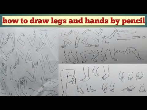 How to draw hands and legs for beginners/How todraw easy hands and legs ...