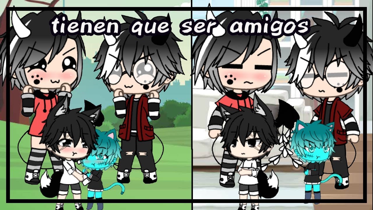 Tienen que ser amigos meme||Derek-chan||gacha life - YouTube