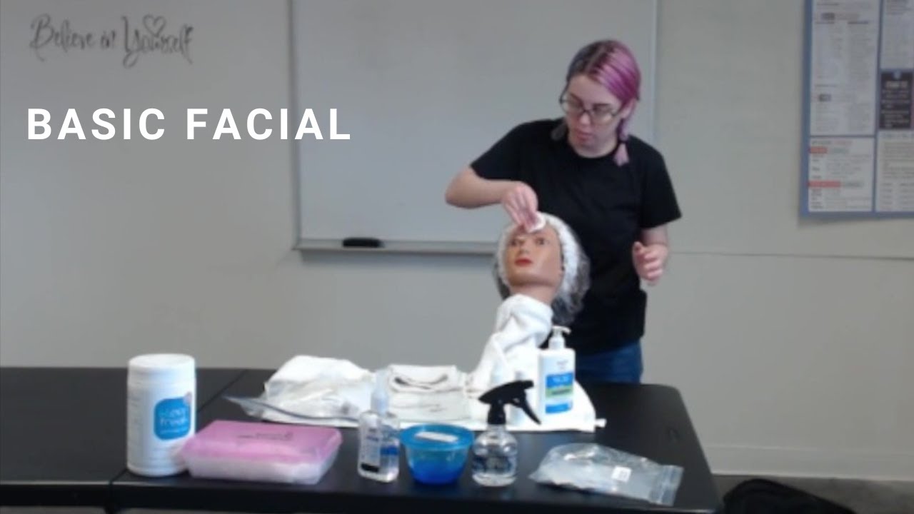 Facial Service for Michigan State Board Practical Exam - YouTube